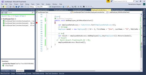 An Easy Way To Create A Sample Unit Test Project With Xunit