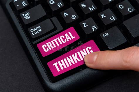 Text Sign Showing Critical Thinking Business Overview Sequence Of Stages Of A Project Requiring