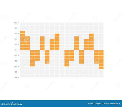 Diverging Infographic Chart Design Template Stock Vector Illustration