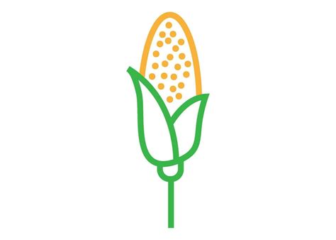 Corn Line Icon Clipart Design Template Isolated 25343207 Vector Art At Vecteezy