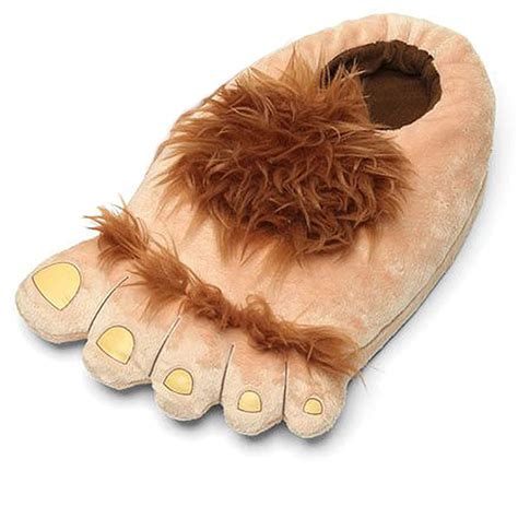 Ibeauti Mens Big Feet Furry Monster Adventure Slippers Comfortable