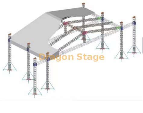 Christmas Concert Stage With Line Array Truss Tower X X M From China Manufacturer DRAGON STAGE