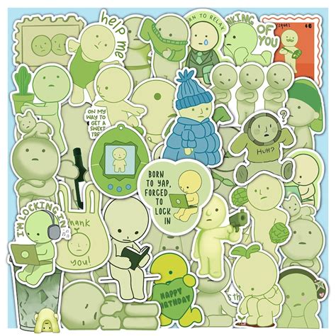 Smiski Stickers Glow Etsy