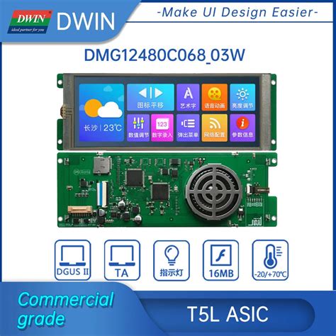 Dwin 6 8 Inches TFT LCD Module With 1280 480 Solution HMI And LCM Price