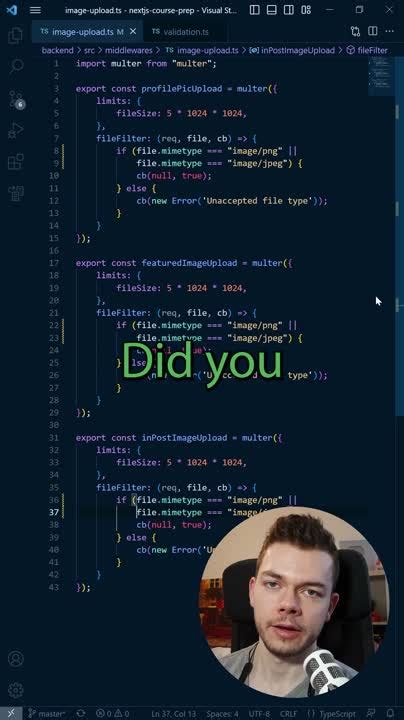 Coding In Flow On Linkedin Validate Image Uploads In Expressjs