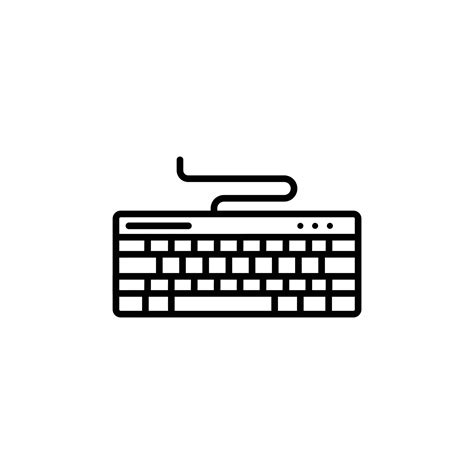 Keyboard Icon Set Computer Typing Keyboard Symbol Pc Keypad Sign In Black Filled And Outlined