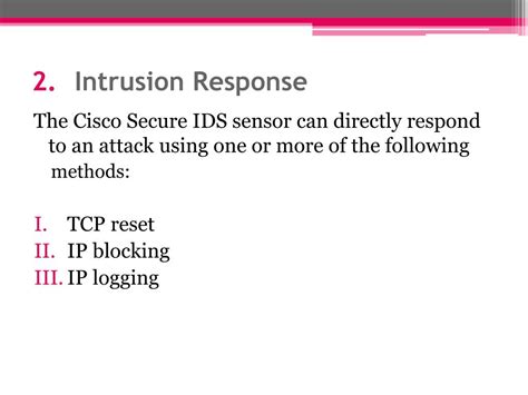 PPT CISCO Secure Intrusion Detection System PowerPoint Presentation Free Download ID 1152890