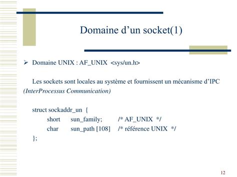 Ppt Les Sockets Unix Powerpoint Presentation Free Download Id505166