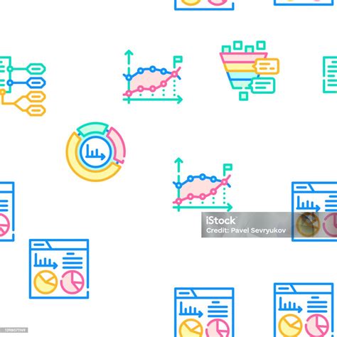Data Analysis Diagram Collection Icons Set Vector Stock Illustration Download Image Now