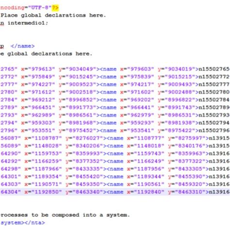 Uppaal Region Map Xml Encoding Download Scientific Diagram