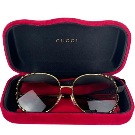 구찌 라운드 메탈 선글라스 596087 럭셔리한