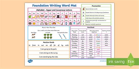 Foundation Writing Word Mat