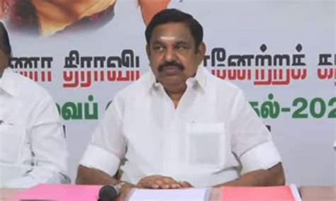 சசிகலா ஓபிஎஸ்க்கு எந்த காலத்திலும் அதிமுகவில் இடமில்லை எடப்பாடி பழனிசாமி Sasikala Ops Has