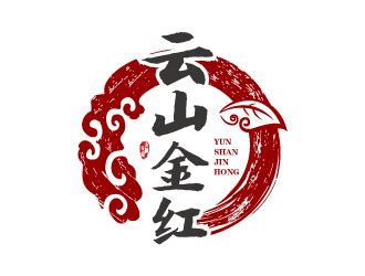 云山金红LOGO设计 LOGO123