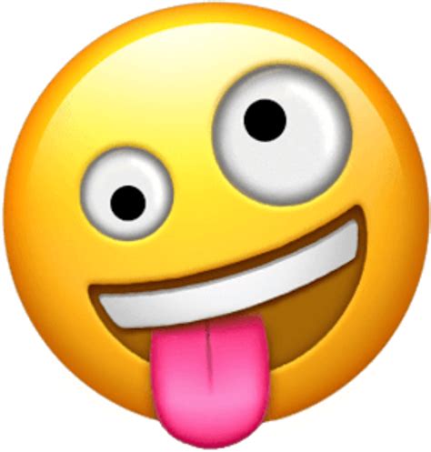 Crazy Face Emoji Clip Art