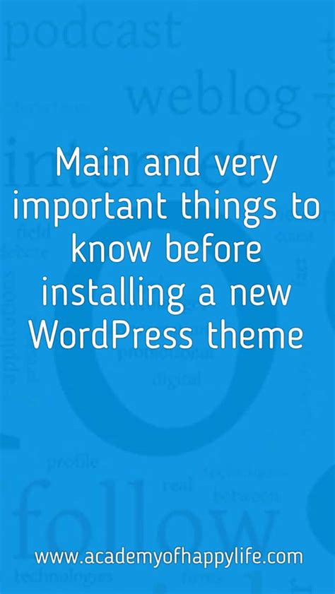 how to choose a wordpress theme academy of happy life