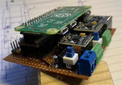 Raspberry Pi Zero 2w Robot Controller Board For L0cost Robots Built On Matrix Or Strip Board 6
