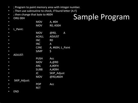 Microprocessor Week 8 Subroutine Pptx Programming Languages