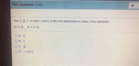 Solved This Question 4 Pts Use C C Or Both C And C To Chegg Com