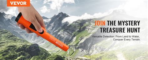 Vevor Metal Detector Pinpointer Partial Waterproof Handheld Pin