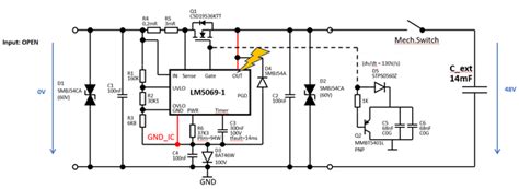 LM IC Damaged After Attaching A Charged Capacitor To Output Power Management Forum