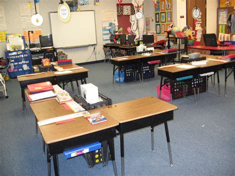 Classroom Desks In Groups