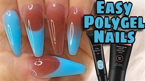 Cute Simple Polygel Nails Easiest Polygel Nails Ever How To Polygel