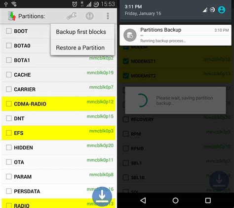 Partitions Backup And Restore App Hits Android And Requires Root Access Android Community