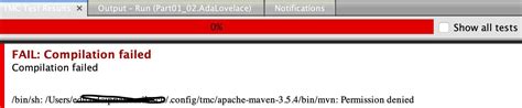 Tmcbeans Error When Running Tests Locally Fail Compilation Failed