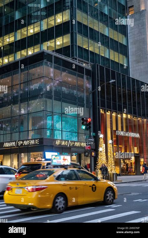 Fifth Avenue In New York City Is A Luxury Shopping Area Usa 2021 Stock