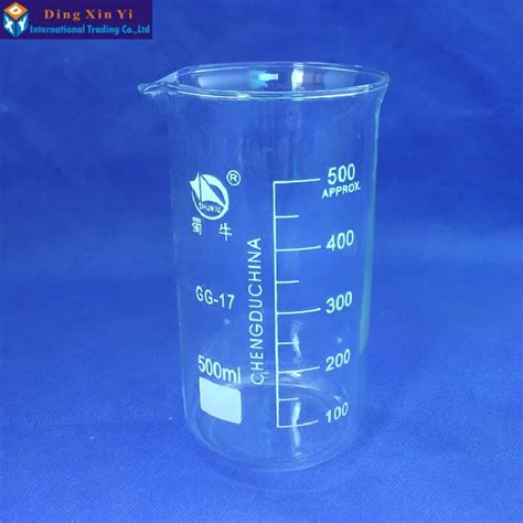 Shuniu 500ml Tall Beaker Lab Beaker 500ml Beaker In Tall Form With Graduation And Spout Boro 33