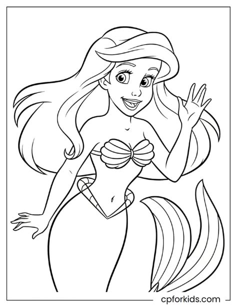 Ariel Coloring Pages For Girls 30 Free Pdf Printables