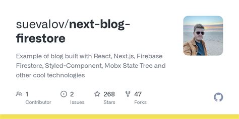 github suevalov next blog firestore example of blog built with react next js firebase