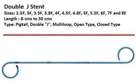 Double J Stent With Pusher Urology Size 5fr Or 6fr 26cm 10 Pc Sealed