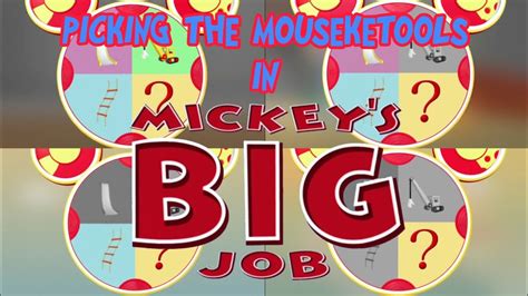 Picking The Mouseketools In Mickeys Big Job Youtube