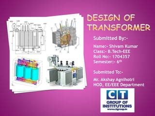 Design Of Transformer PPTX