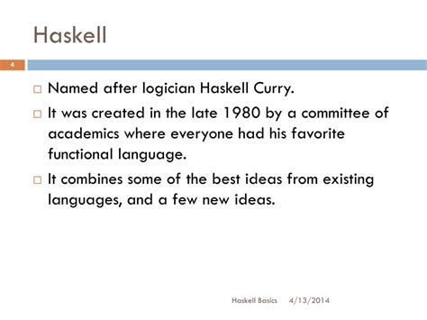 Ppt Functional Programming 1 Haskell Basics Powerpoint Presentation Free Download Id3436983