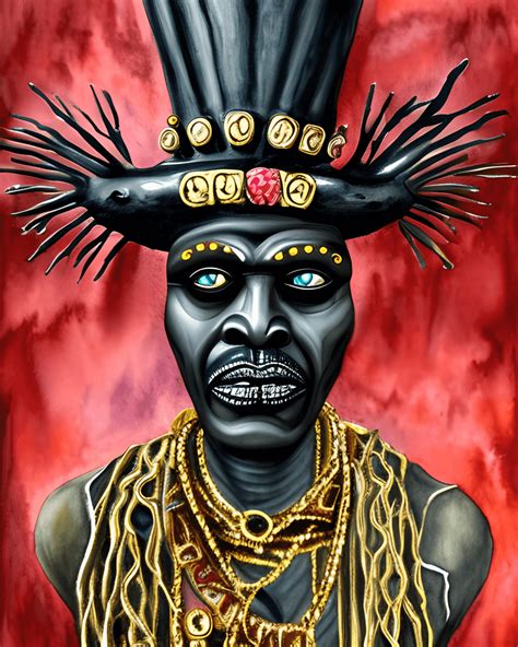 Voodoo King Papa Legba Of New Orleans Hyper Detailed · Creative Fabrica