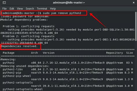 Uninstall Or Remove A Package Using The Terminal On CentOS VITUX