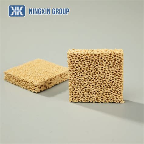 Metal Filtration Industrial Casting Porous Foam Ceramic Filter 3d