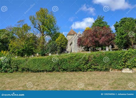Rear View Of St Andrews Church In The Sussex Village Of Jevington