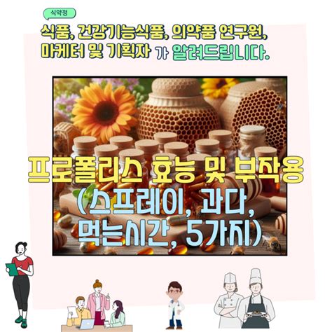 프로폴리스 효능 및 부작용 스프레이 과다 먹는시간 5가지 네이버 블로그