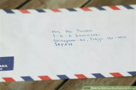 How To Address Envelopes To Japan Addressing Envelopes Japan Envelope