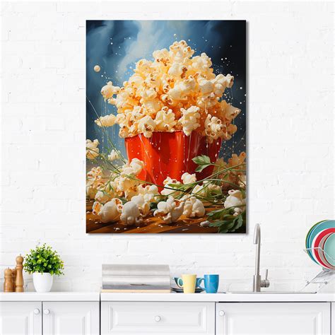 Design Art Carnival Kernels Bright Pop Corn Fiesta I Popcorn Wall Art