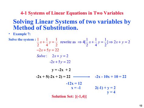 Systems Of Linear Equations Ppt