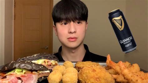 🍔 버거킹 기네스와퍼 바삭킹 코코넛쉬림프 크리미모짜볼 리얼사운드 먹방 Youtube
