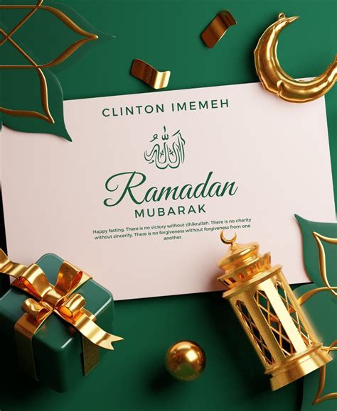 To All Muslim Brothers And Sisters And To All Who Observe Ramadan I Clinton Imemeh Fmd®