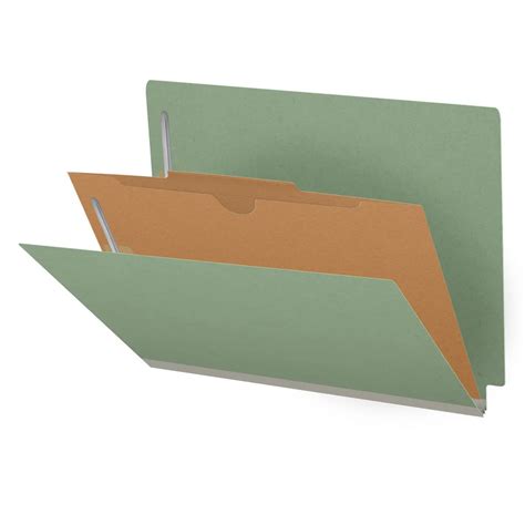 25 Pt Pressboard Classification Folders End Tab Letter 1 Pocket
