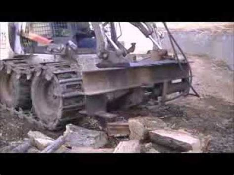 RSW Homemade Skid Steer Log Splitter YouTube