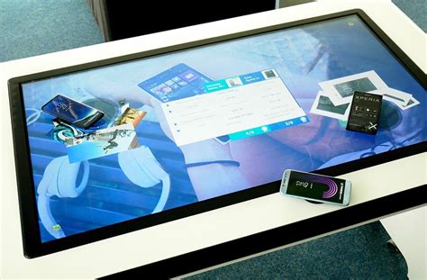 tangible object recognition touchscreens tables walls